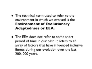 Introduction evolutionary psychology | PPT