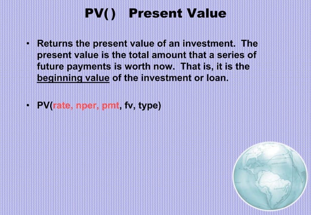 Introduction Excel Ppt