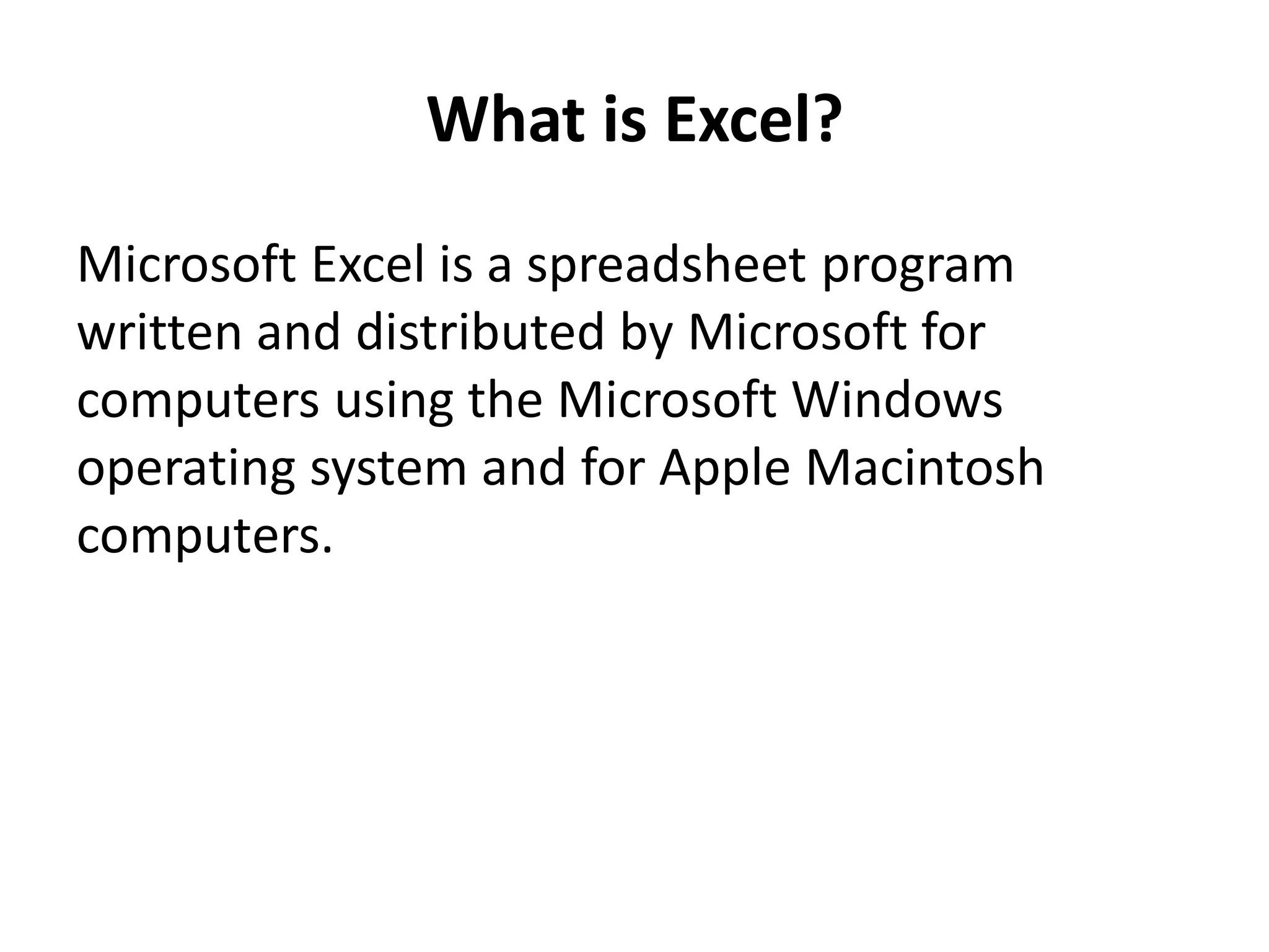 Kofi Nyanteng Introduction Excel Modelling Ppt
