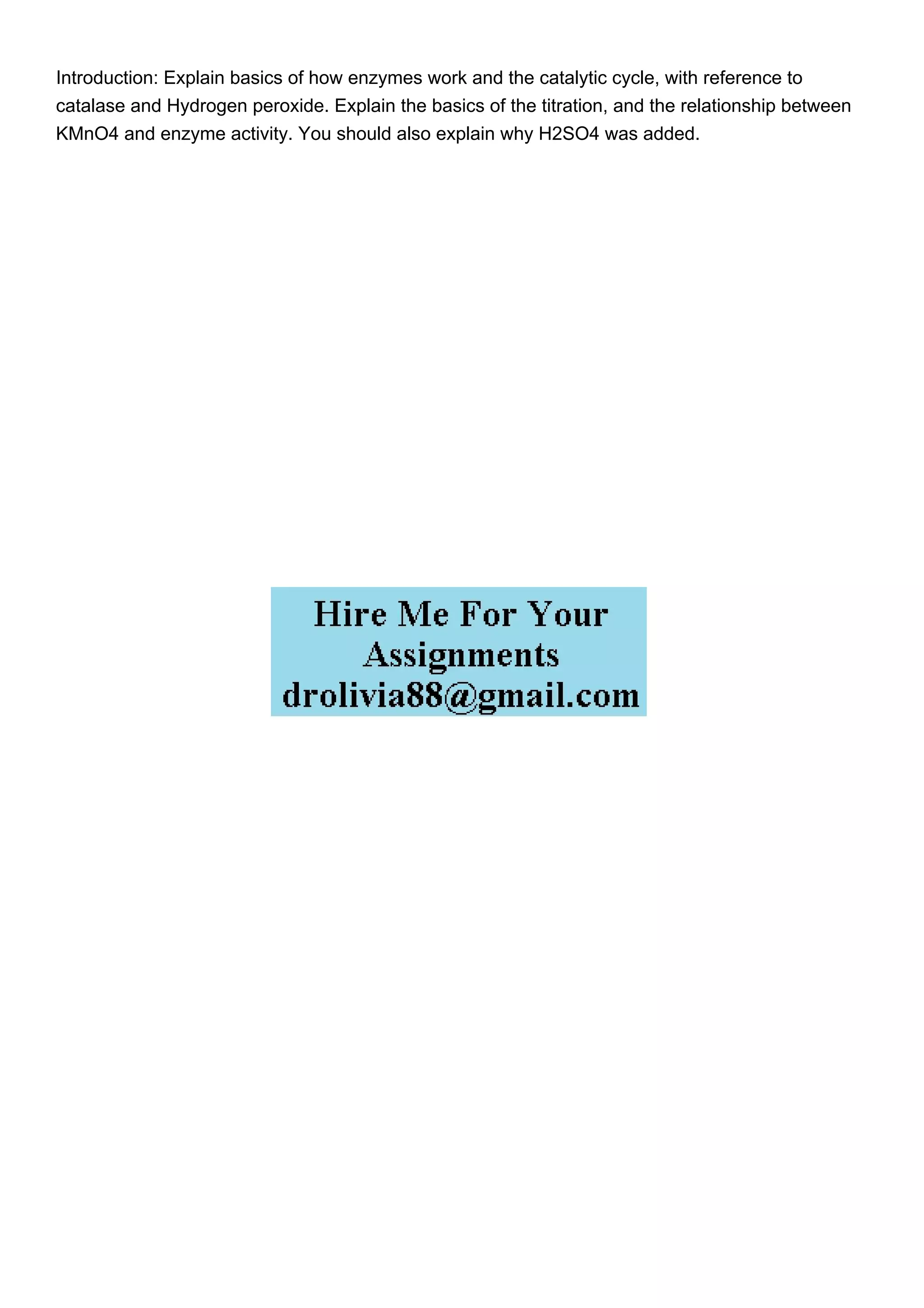 Introduction Explain basics of how enzymes work and the cat.pdf