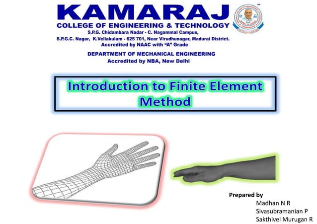 Introduction to Finite Element Analysis | PPT