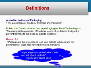 Introduction food packaging | PPT