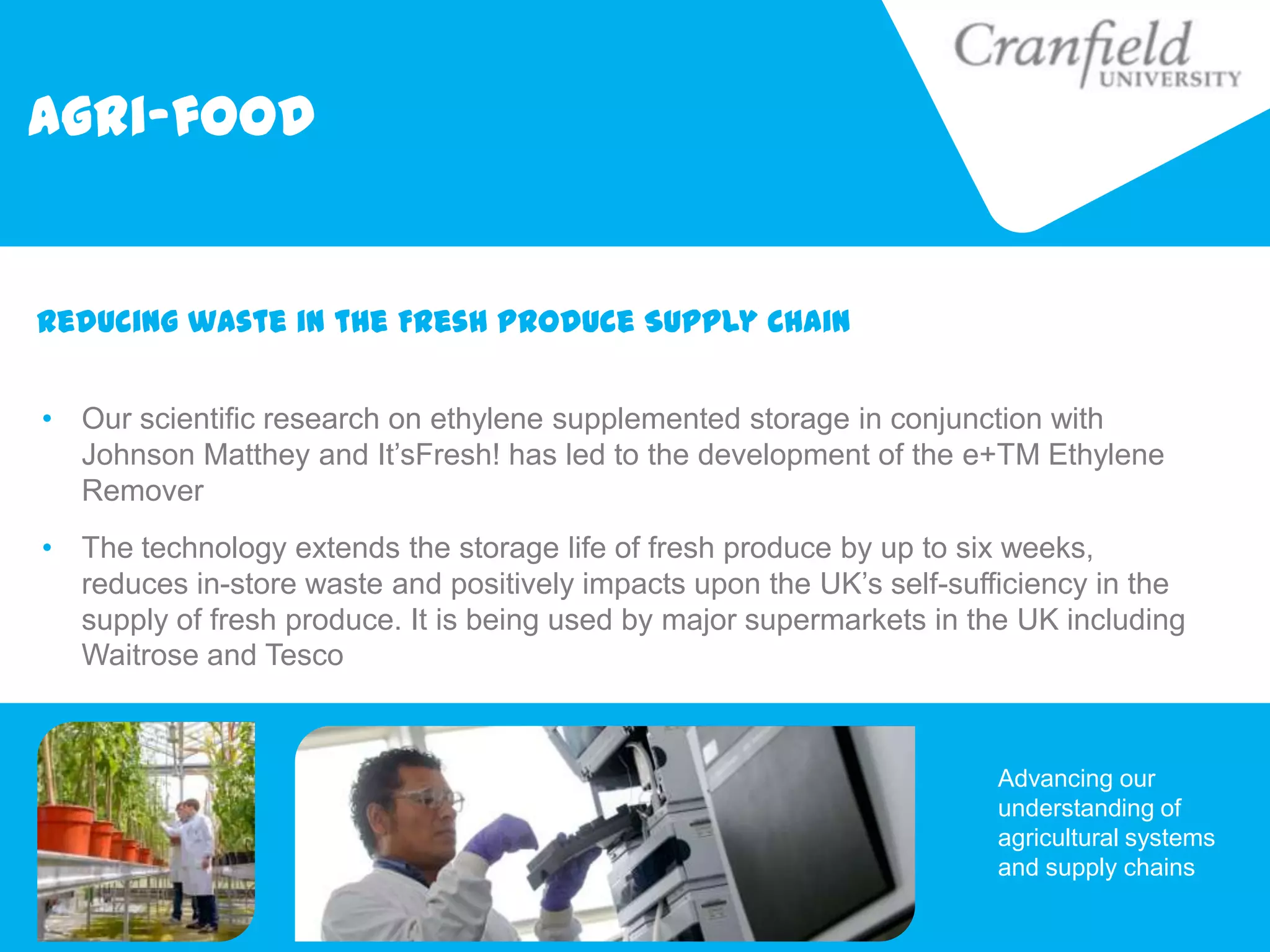 From jet-engines to precision agriculture - Cranfield leads in applied ...