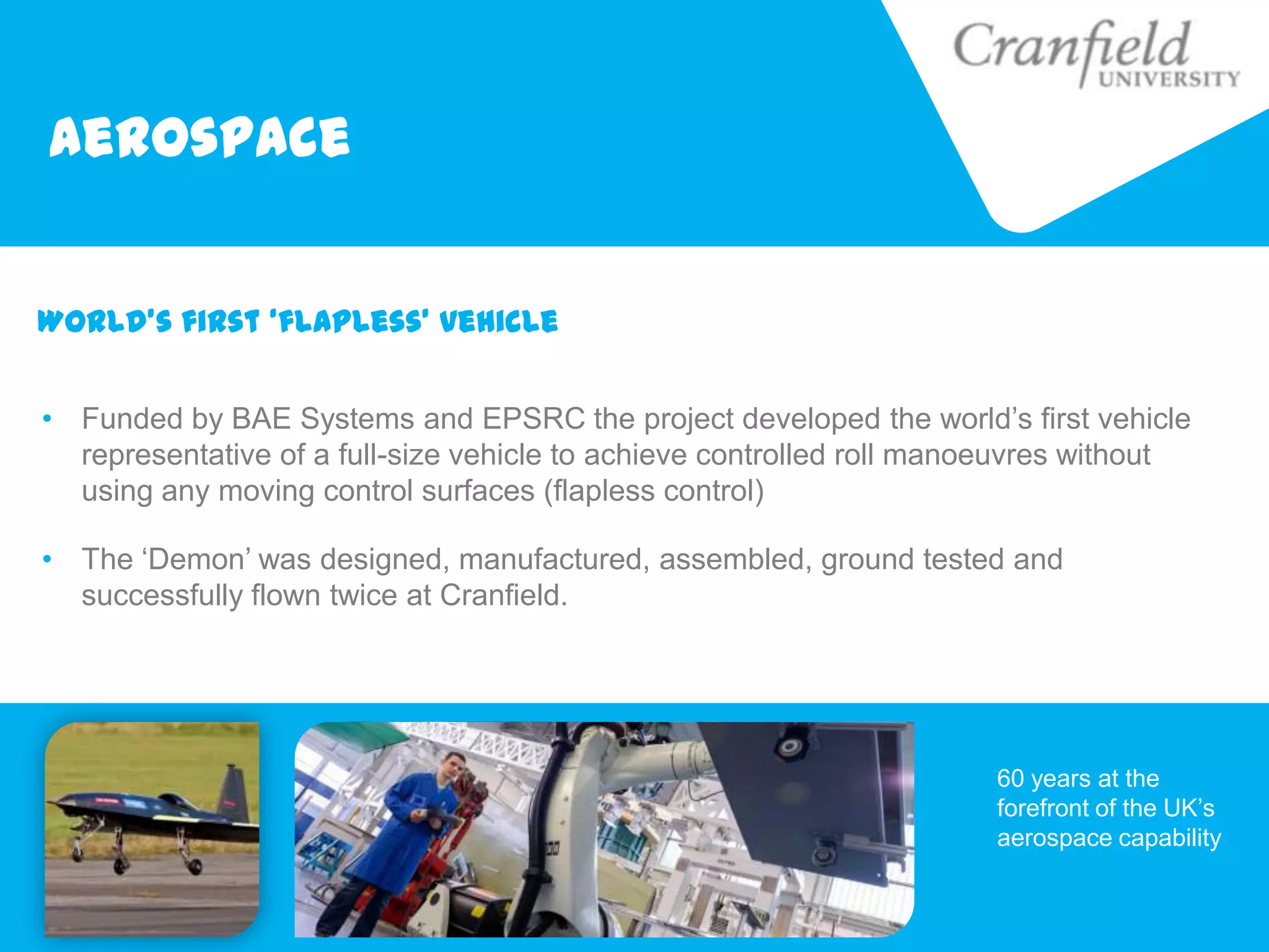 From jet-engines to precision agriculture - Cranfield leads in applied ...
