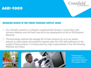 From jet-engines to precision agriculture - Cranfield leads in applied ...