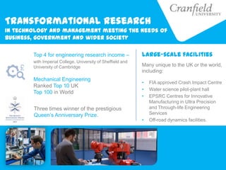 From jet-engines to precision agriculture - Cranfield leads in applied ...