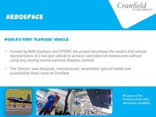 From jet-engines to precision agriculture - Cranfield leads in applied ...