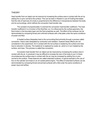 Introduction forced convection | DOCX