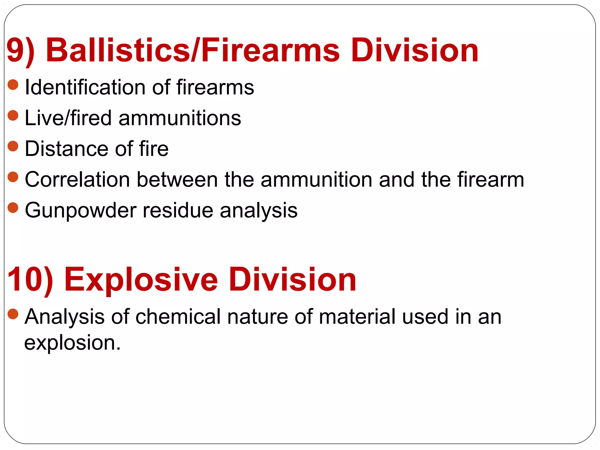 Introduction To Forensic Science Ppt