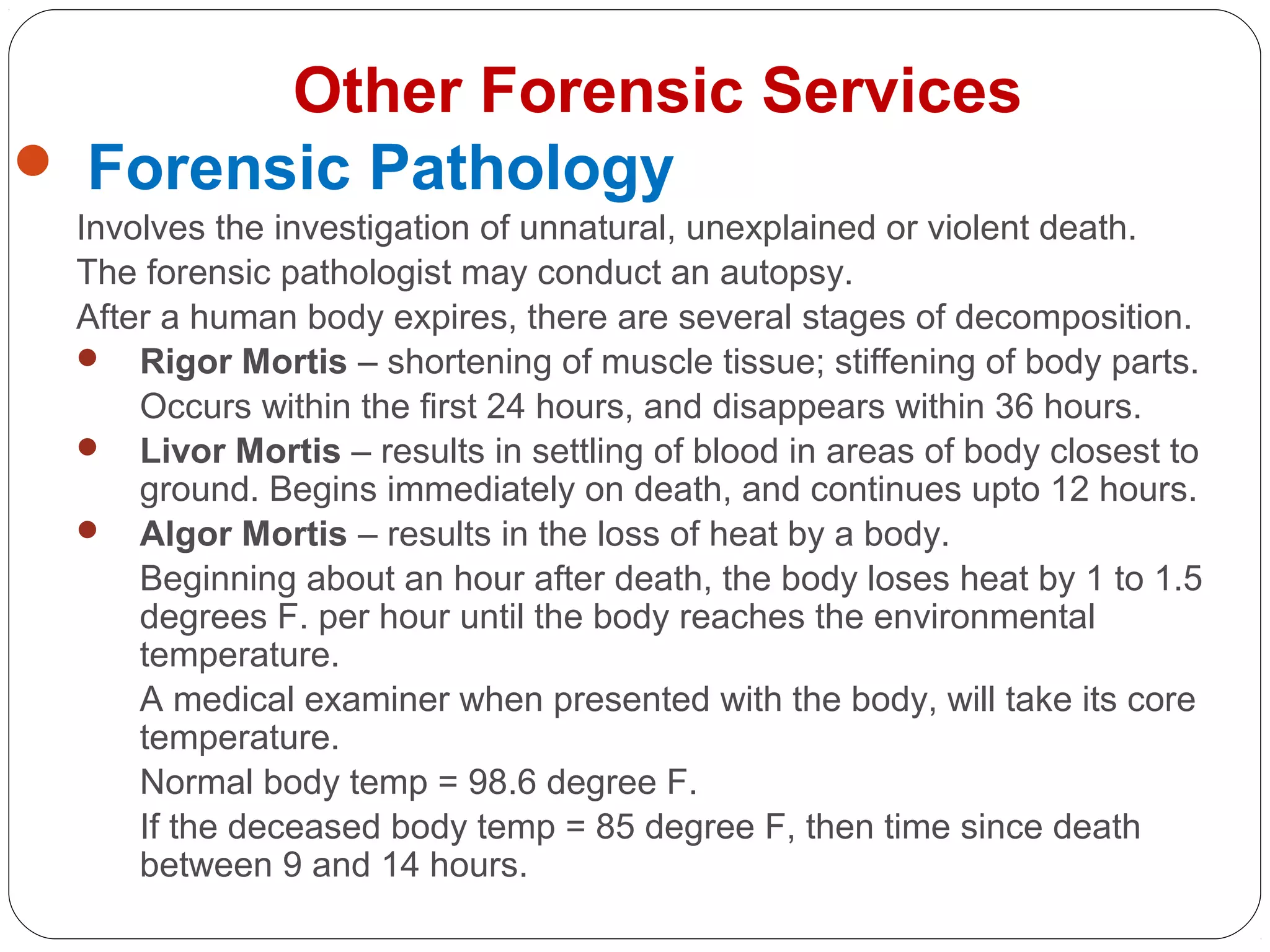 Introduction to Forensic Science | PPT