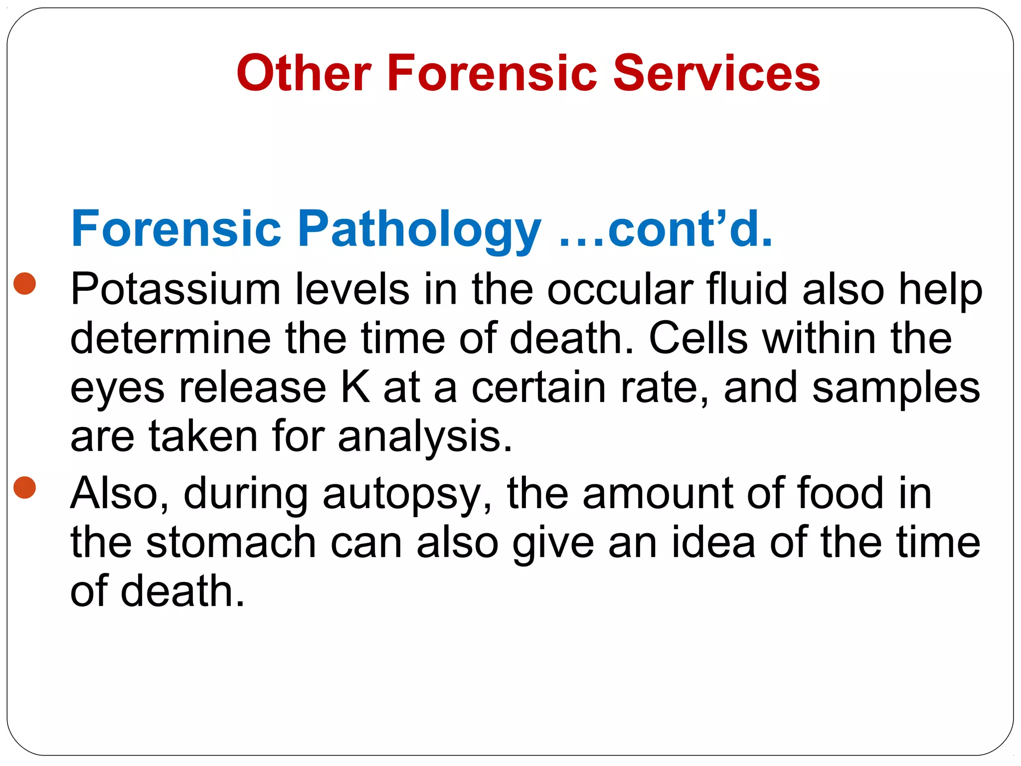 Introduction to Forensic Science | PPT