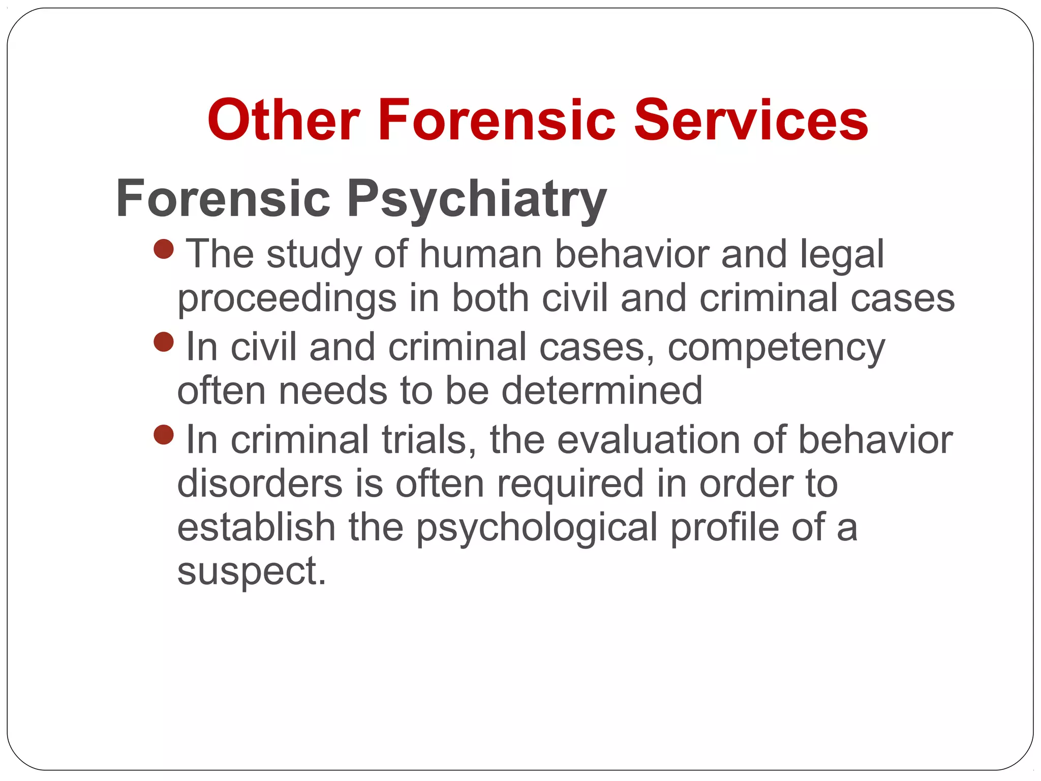 Introduction to Forensic Science | PPT