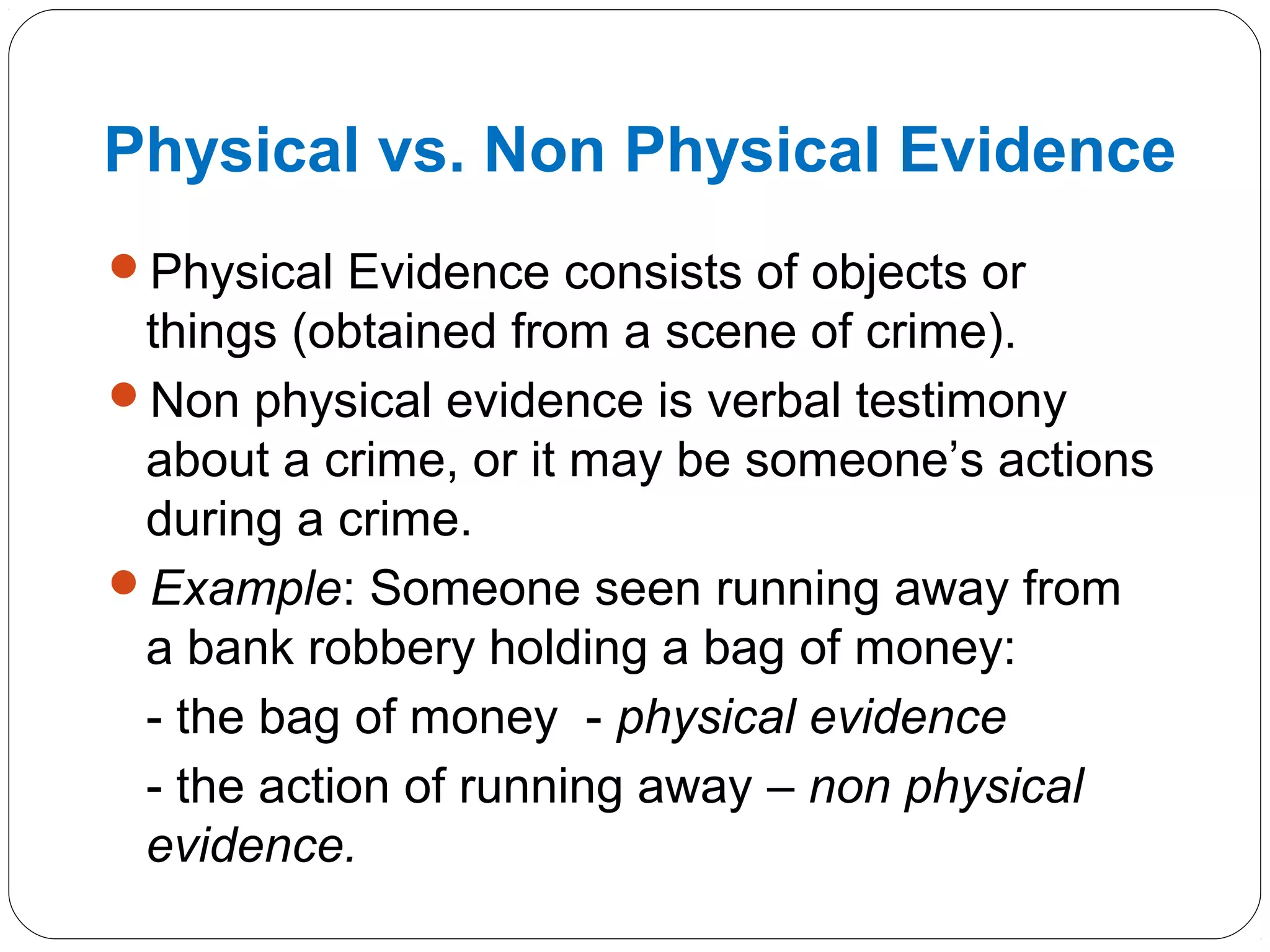 Introduction to Forensic Science | PPT