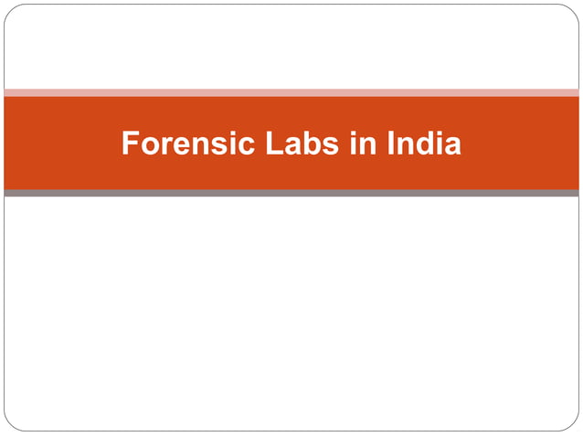 Introduction to Forensic Science | PPT
