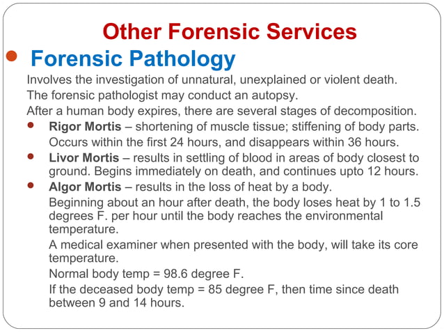 Introduction to Forensic Science | PPT