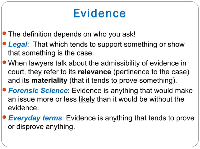 Introduction to Forensic Science | PPT