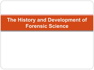 Introduction to Forensic Science | PPT