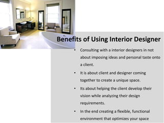 Introduction for interior design | PPTX