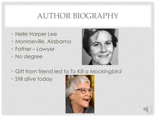 Introduction for to kill a mockingbird | PPT