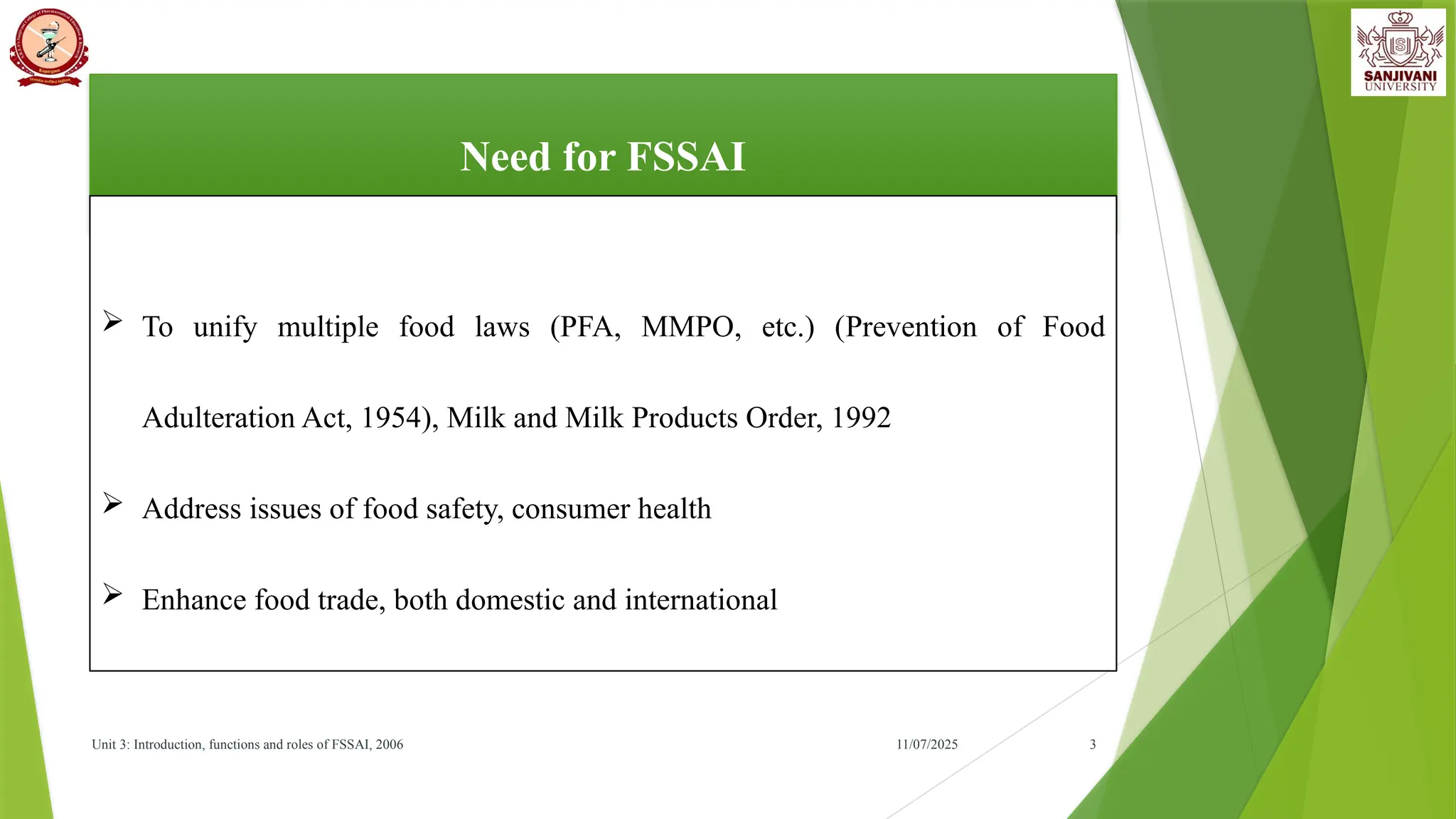 Introduction, function, and structure of FSSAI, 2006.pptx