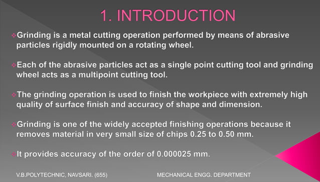 Introduction (grinding) | PPTX