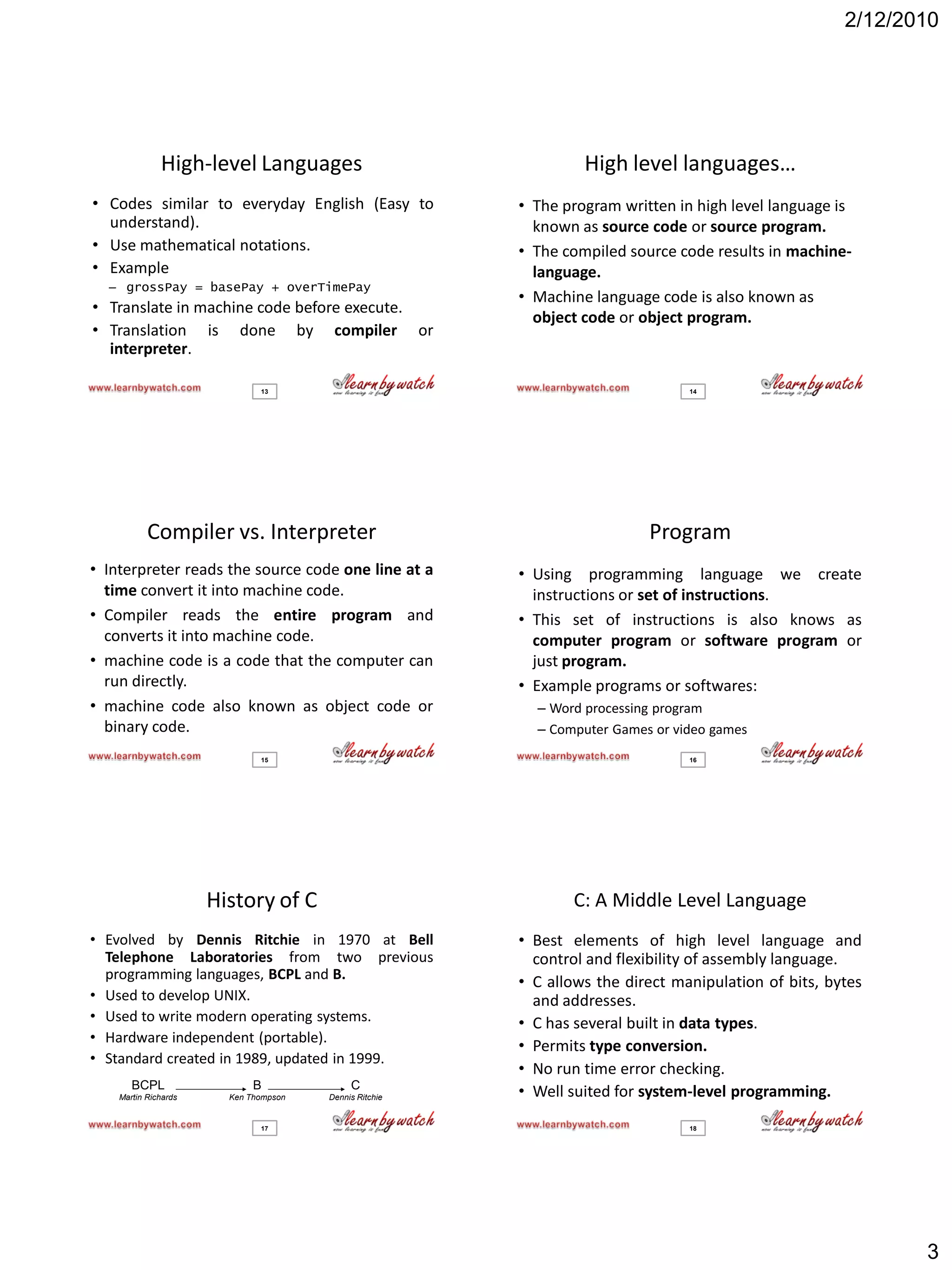 Introduction handout | PDF