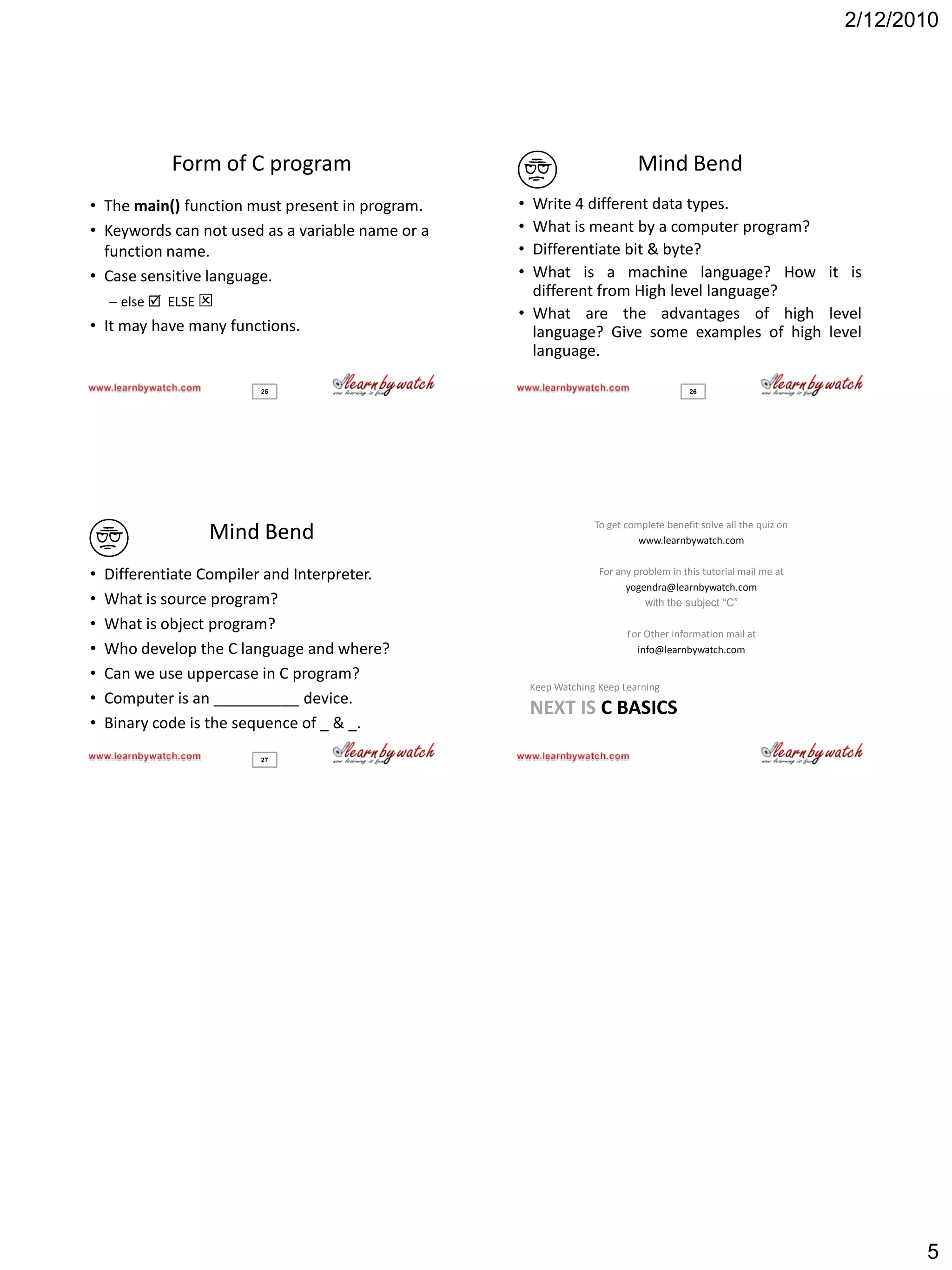 Introduction handout | PDF