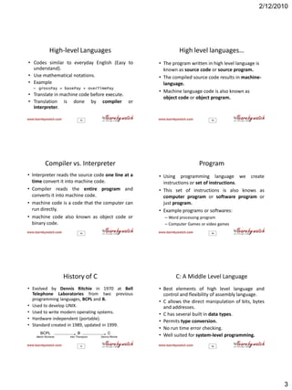 Introduction handout | PDF