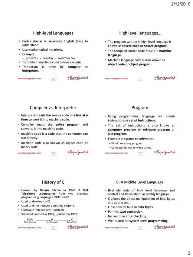 Introduction handout | PDF