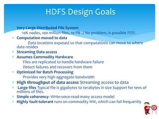 Hadoop HDFS Architeture and Design | PPTX