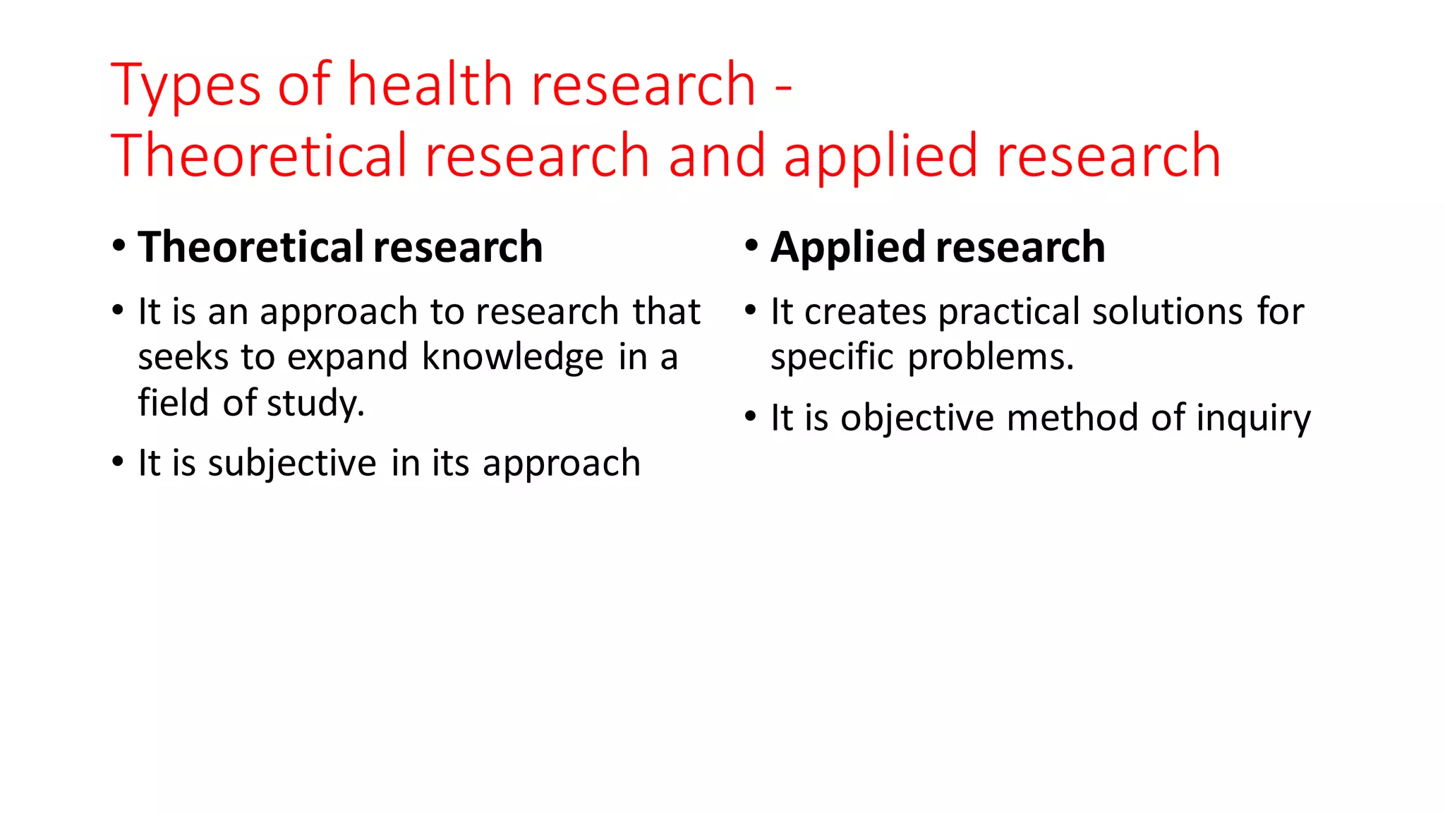 Introduction to health research | PDF
