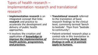 Introduction to health research | PDF