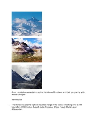 Introduction Himalyan.pdf | Asia Travel | Travel Locations