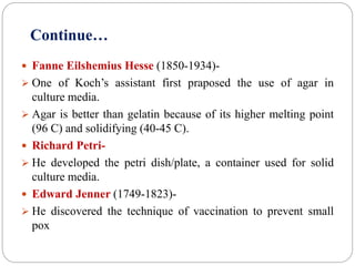 Introduction, history and scope of microbiology | PPTX