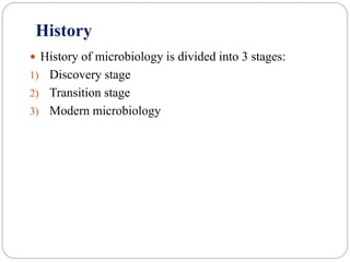 Introduction, history and scope of microbiology | PPTX
