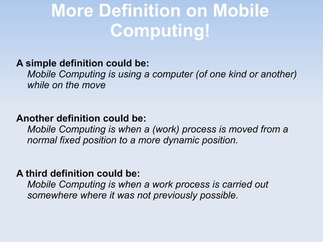 Introduction & history of mobile computing | PPT | Smartphones ...