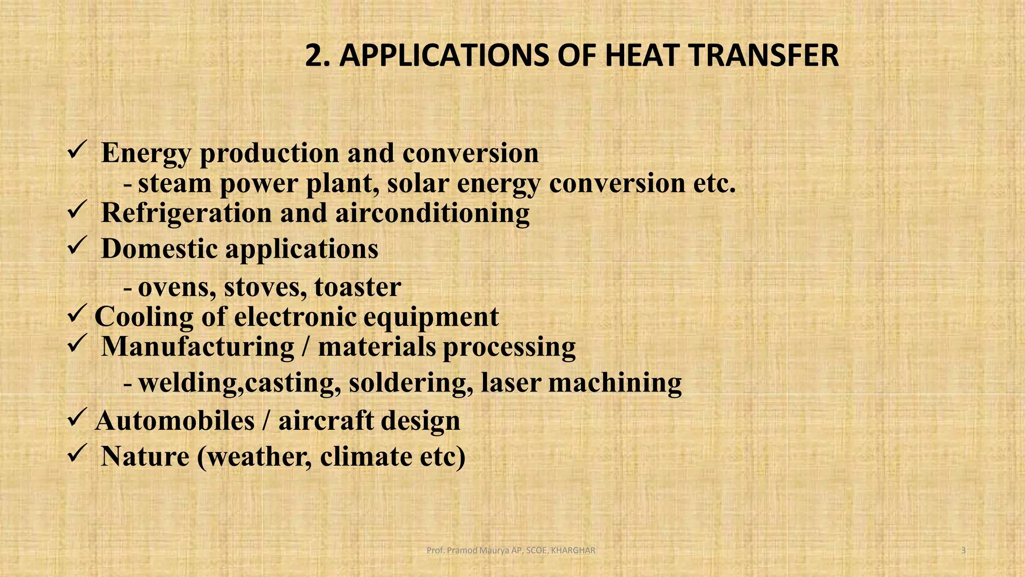 HEAT TRANSFER : Introduction | PPTX