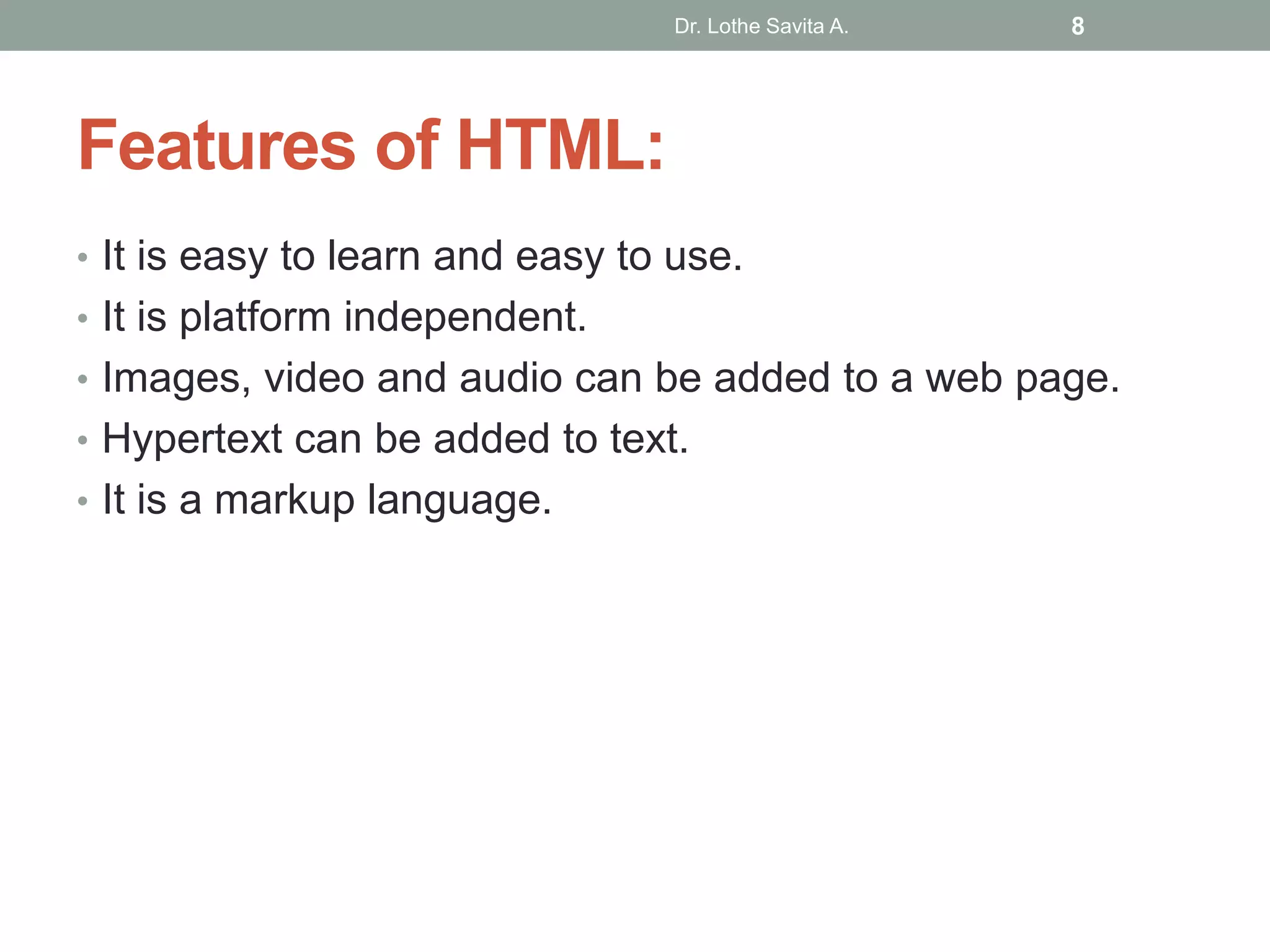 Introduction html | PPT