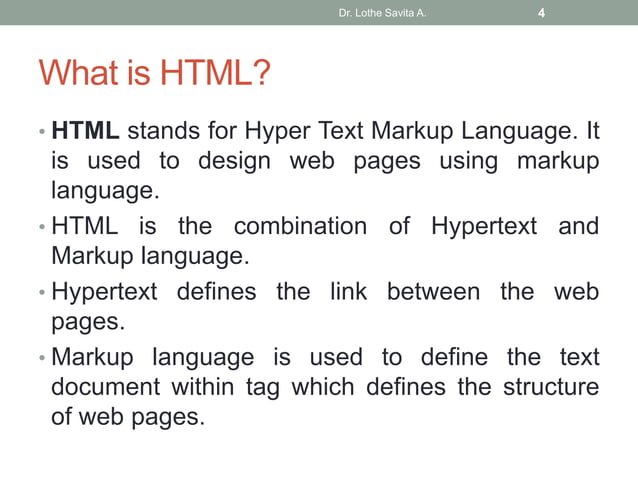 Introduction html | PPT