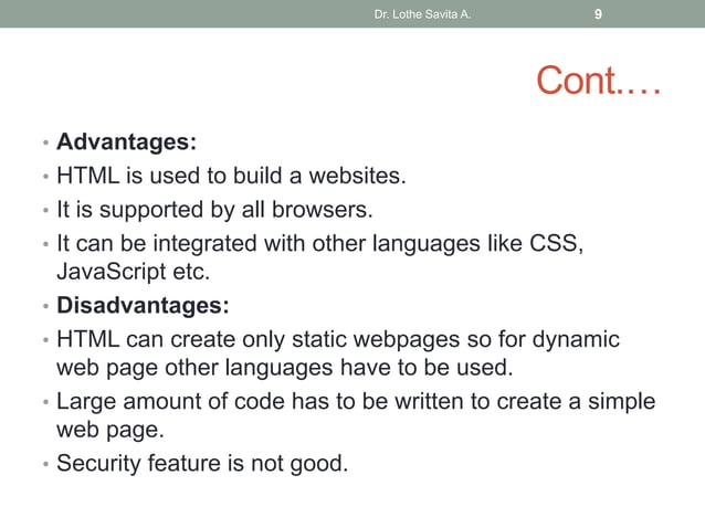 Introduction html | PPT