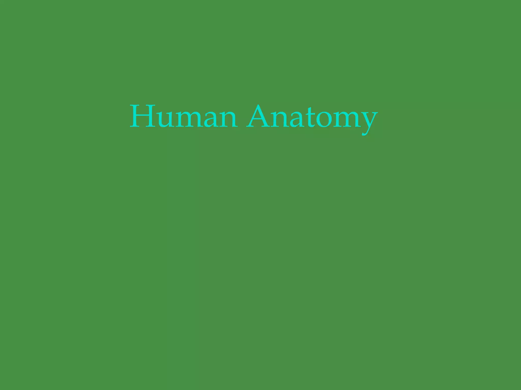 Introduction Human Anatomy | PPT