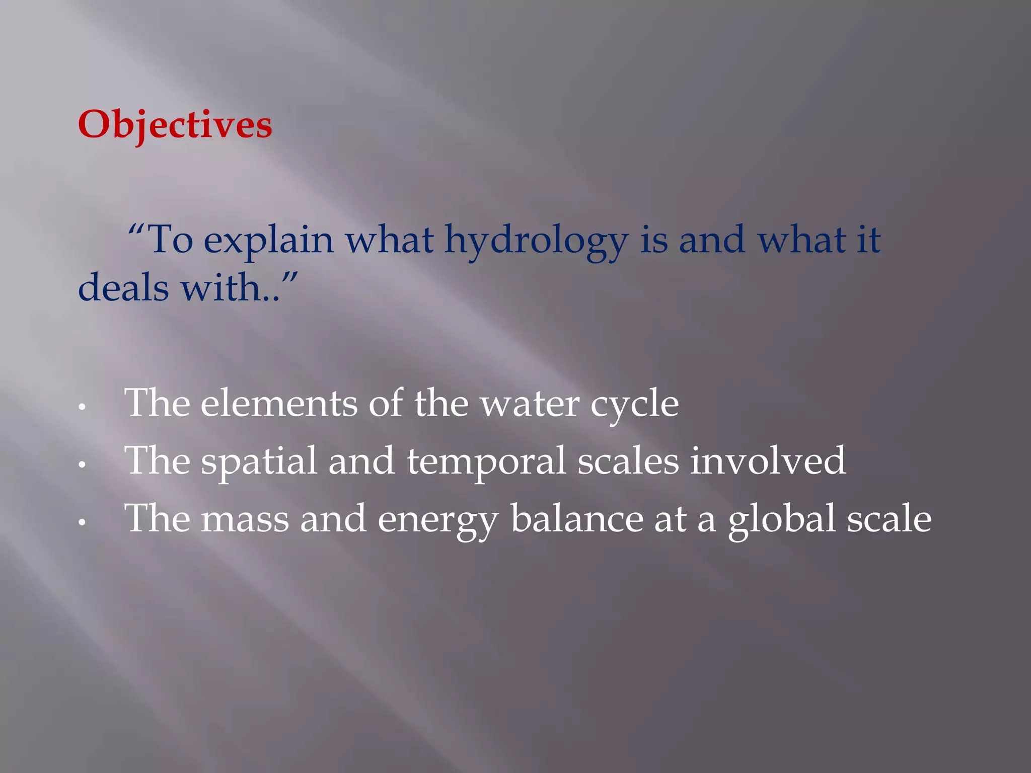Introduction hydrology | PPTX
