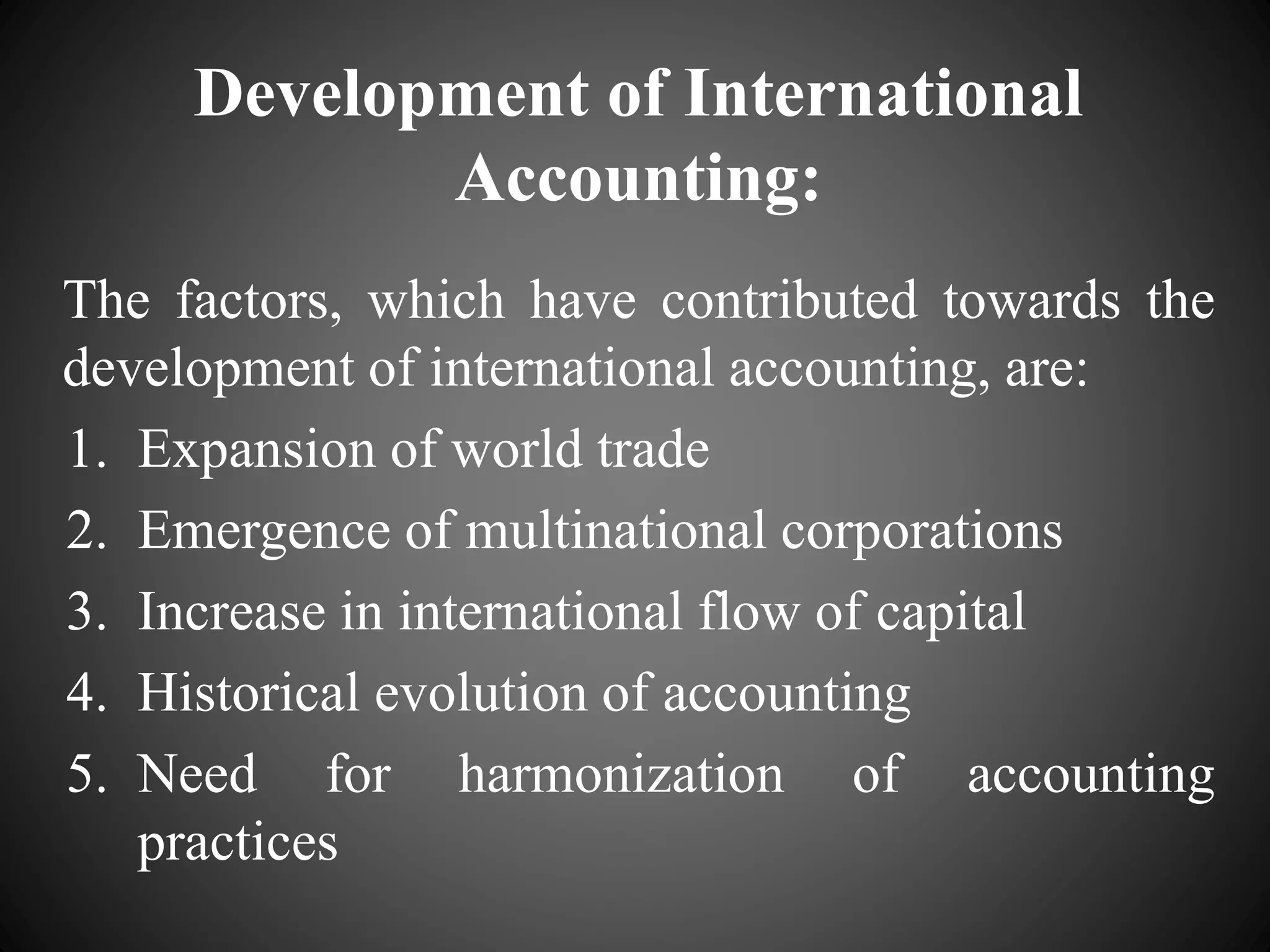 Introduction International Accounting | PPTX