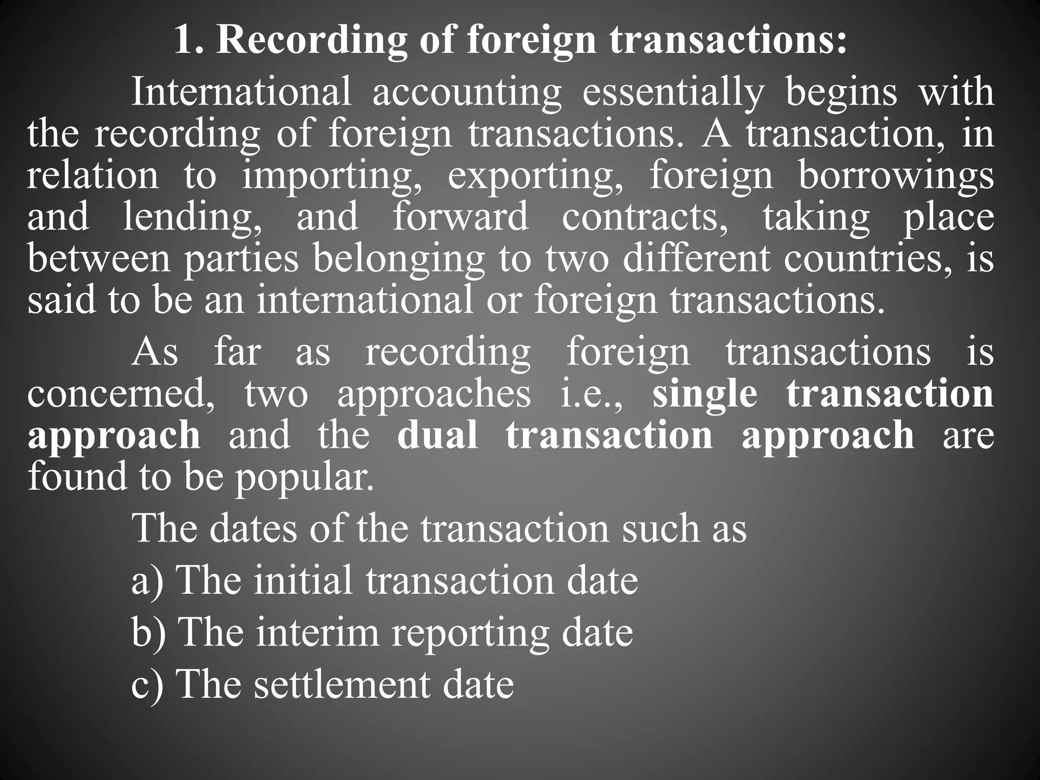 Introduction International Accounting | PPTX