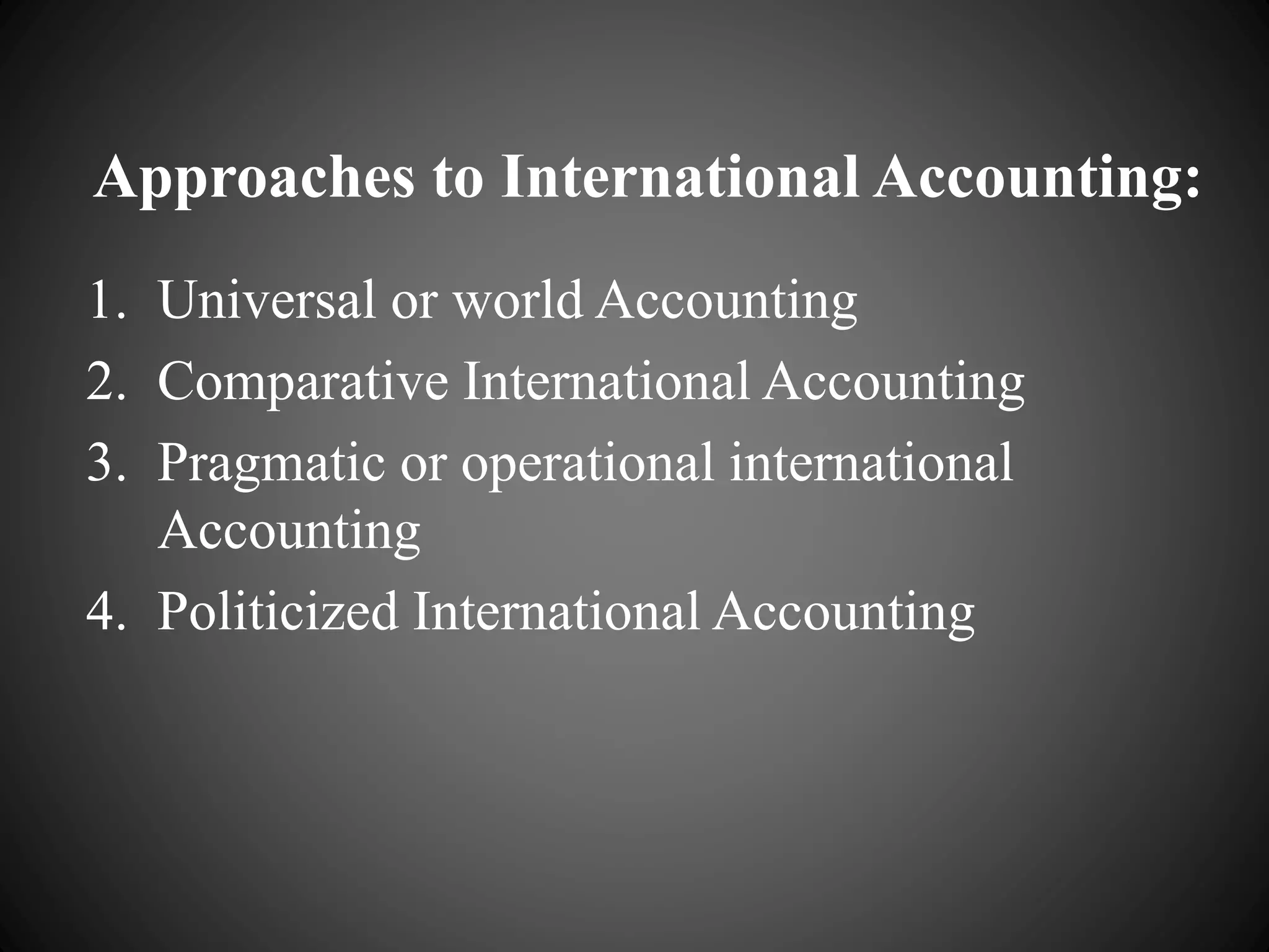 Introduction International Accounting | PPTX