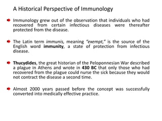 Introduction Immunology .pptx | Infectious Diseases | Diseases and ...