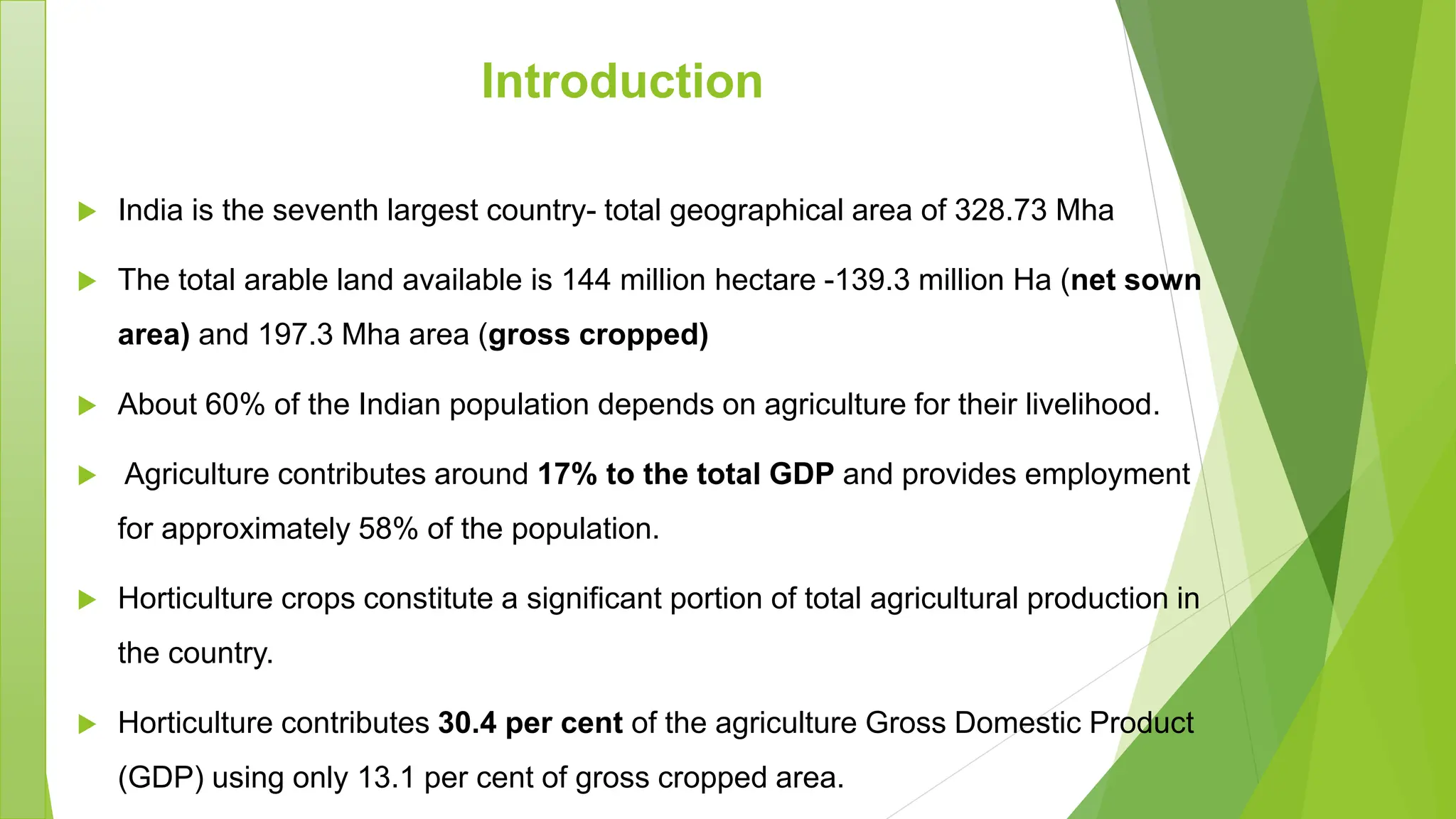 Introduction, importance and Scope of horticulture.pptx | Agriculture | Industries