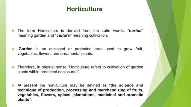 Introduction, importance and Scope of horticulture.pptx | Agriculture ...