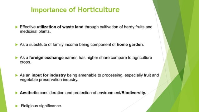 Introduction, importance and Scope of horticulture.pptx | Agriculture ...