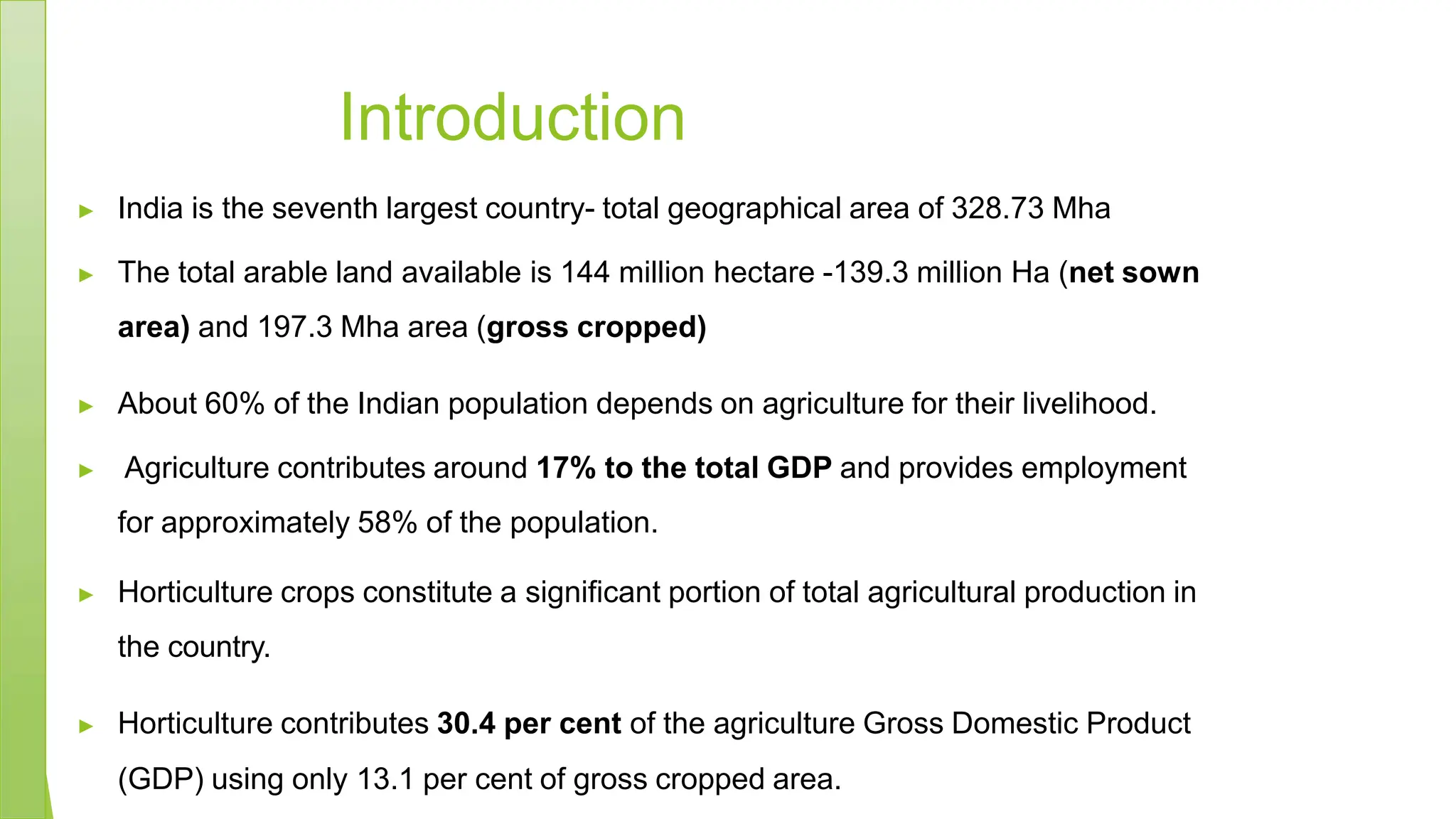 Introduction,importance and scope of horticulture.pptx | Agriculture | Industries
